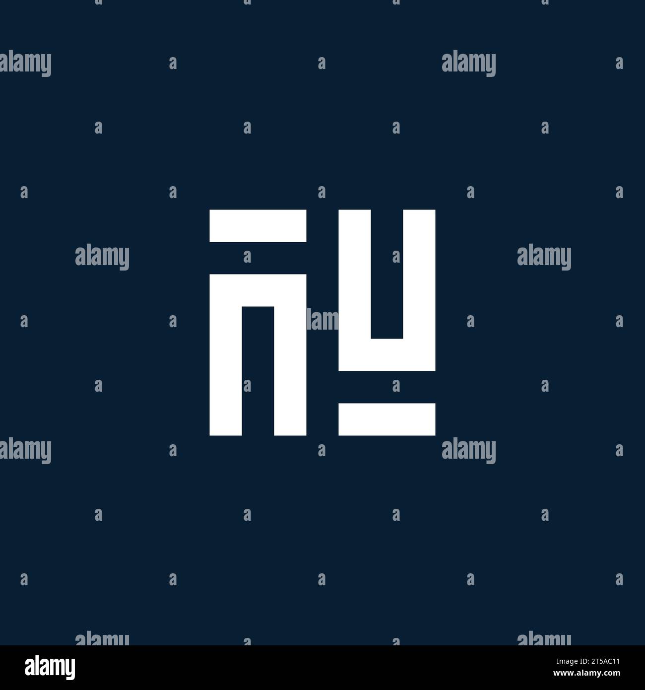 NU initial monogram logo with geometric style design ideas Stock Vector ...