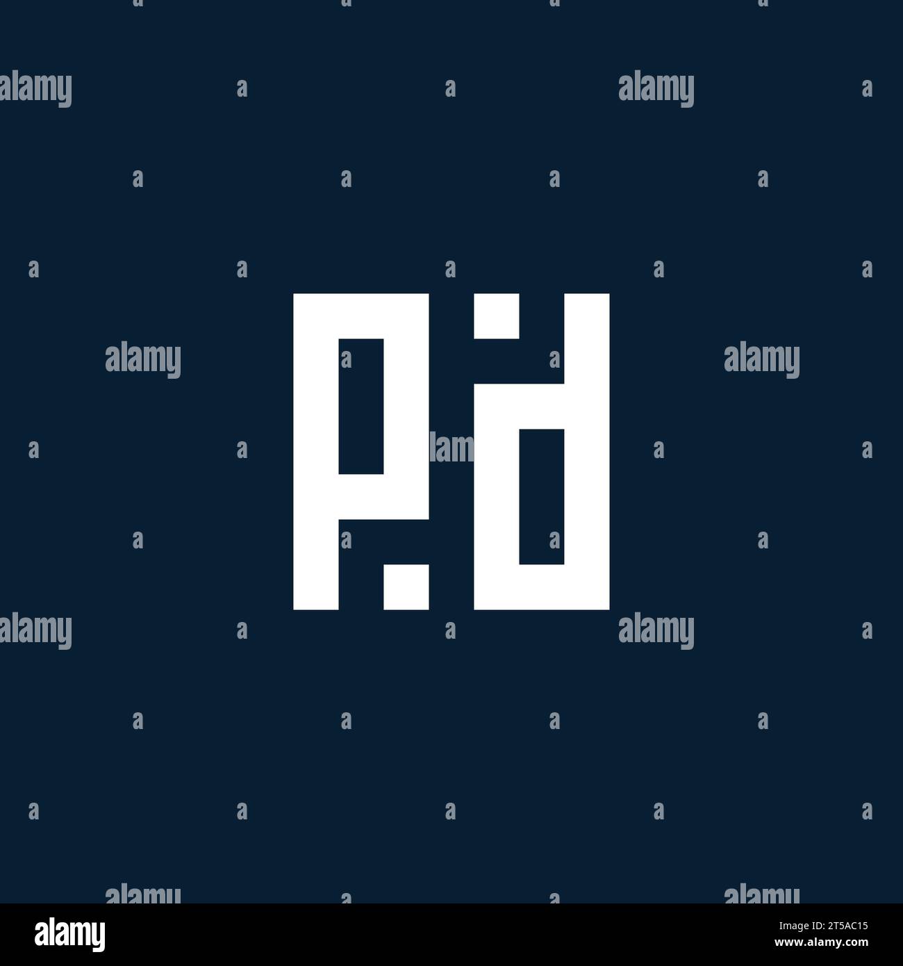 PD initial monogram logo with geometric style design ideas Stock Vector ...