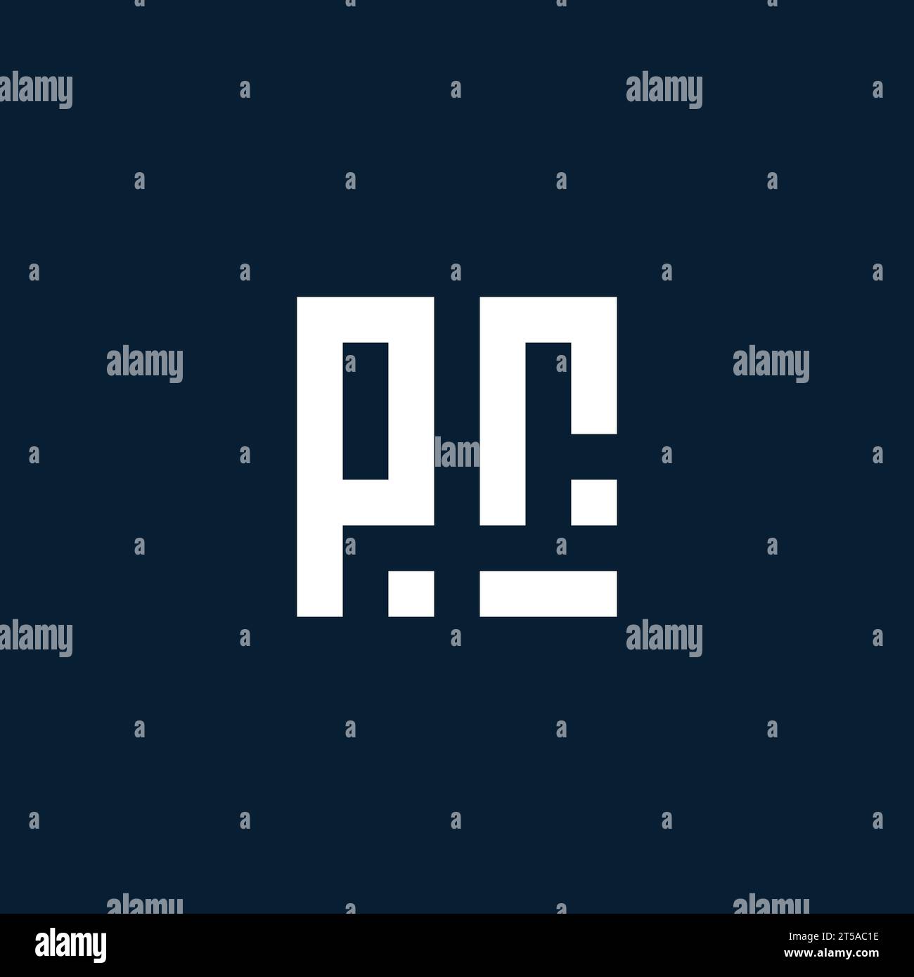 PR initial monogram logo with geometric style design ideas Stock Vector ...