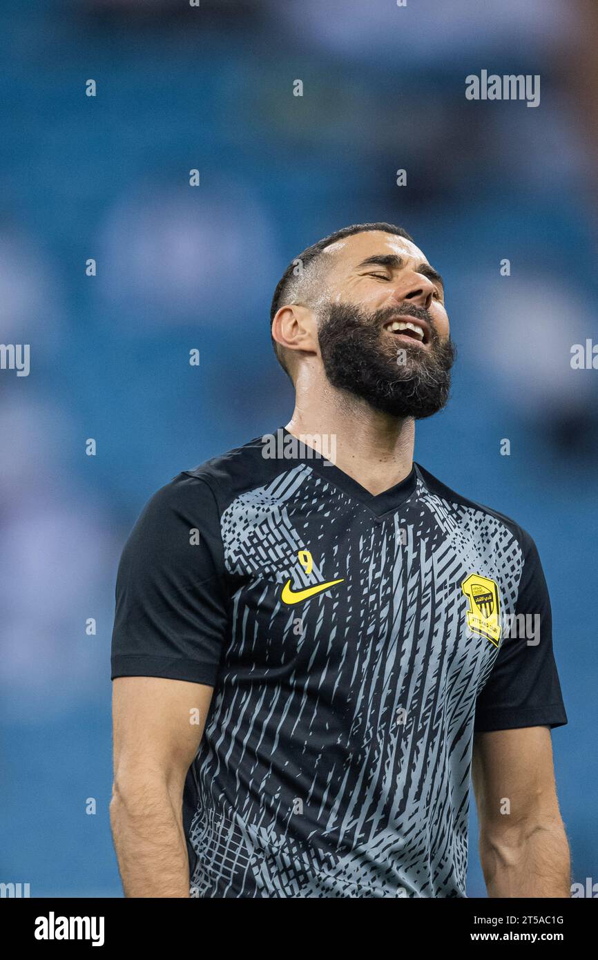 Karim Benzema of Al Ittihad FC during their Match Day 12 of the SAFF ...