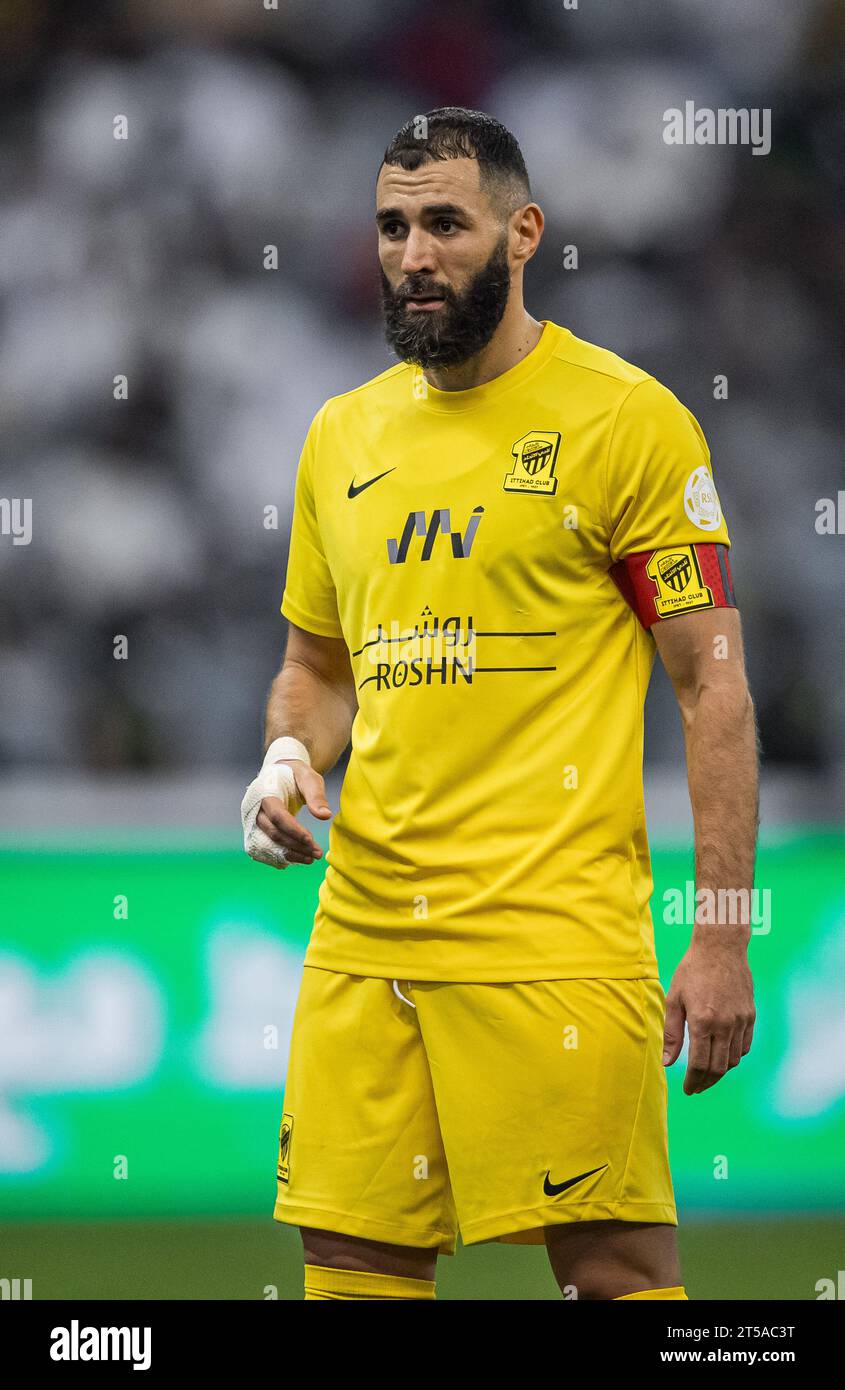 Karim Benzema of Al Ittihad FC during their Match Day 12 of the SAFF ...