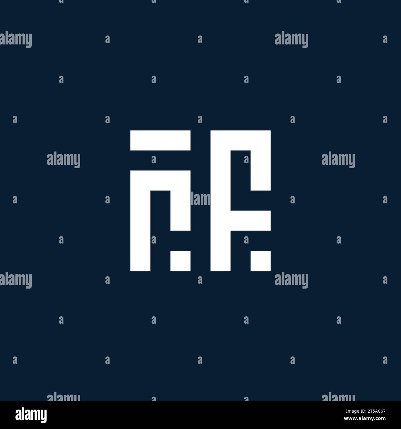 RF initial monogram logo with geometric style design ideas Stock Vector ...