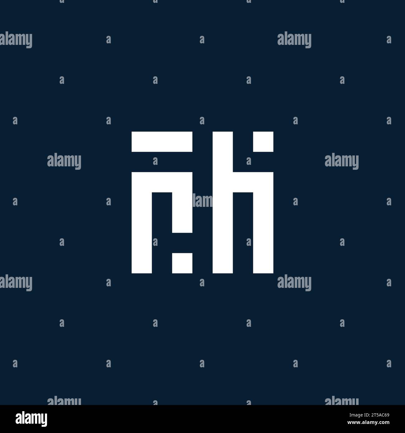 RH initial monogram logo with geometric style design ideas Stock Vector ...