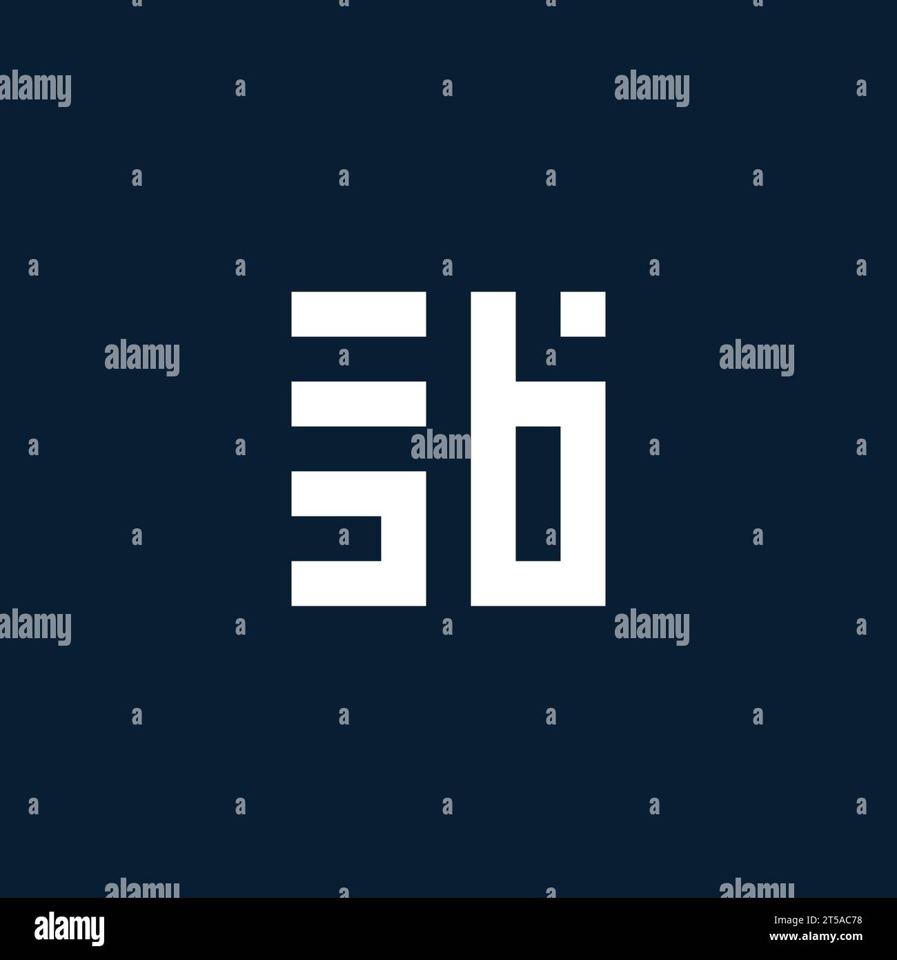 SB initial monogram logo with geometric style design ideas Stock Vector ...