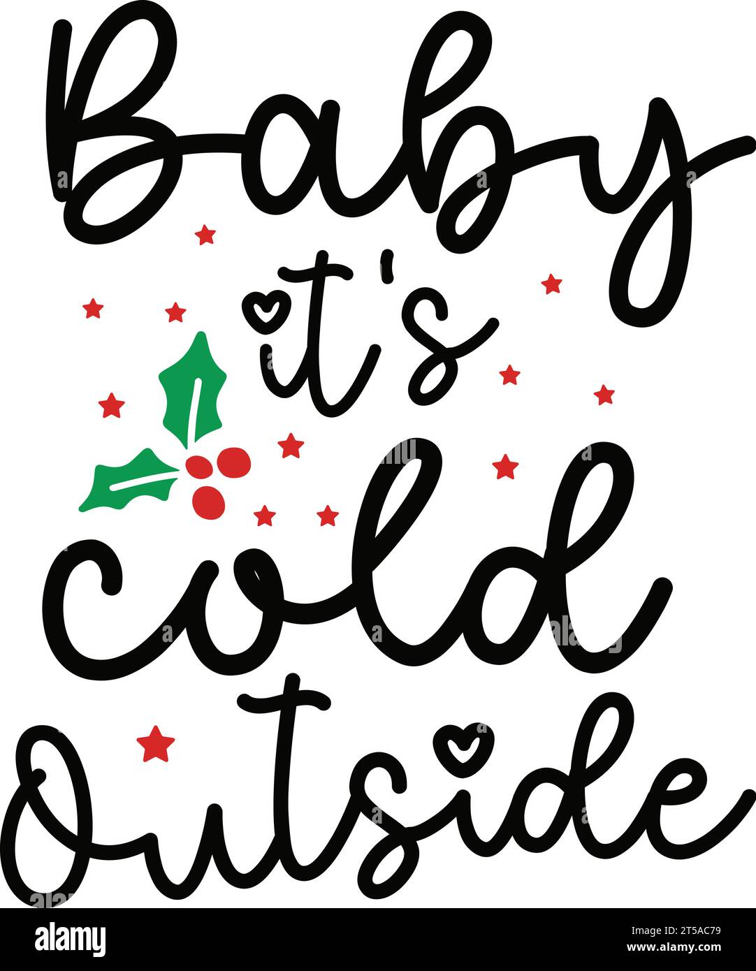 Baby outside snow Stock Vector Images - Alamy