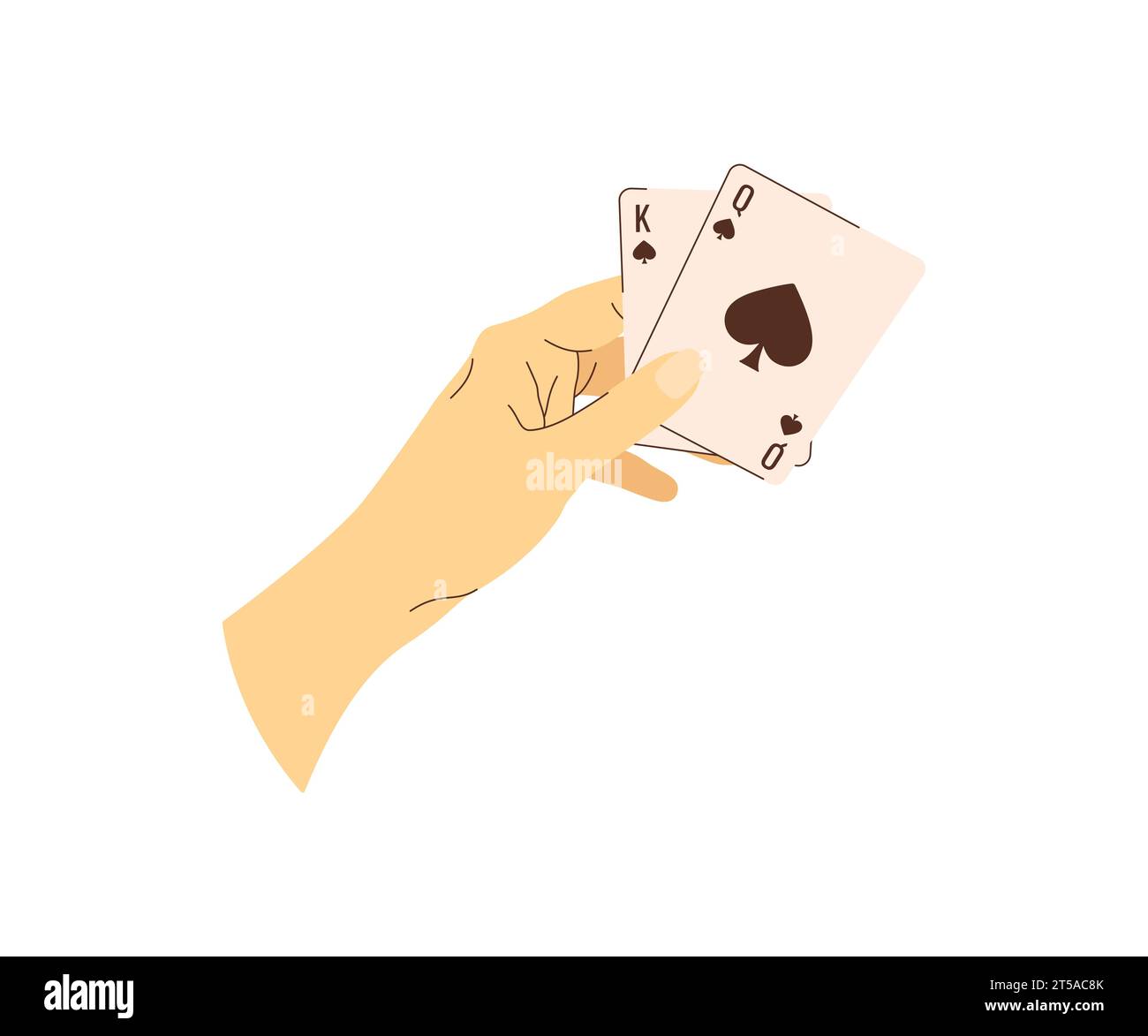Gambler chips in hand Stock Vector Images - Alamy