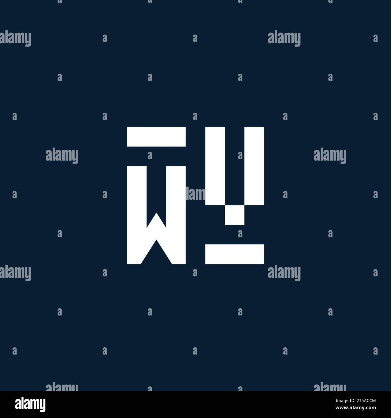 WV initial monogram logo with geometric style design ideas Stock Vector ...