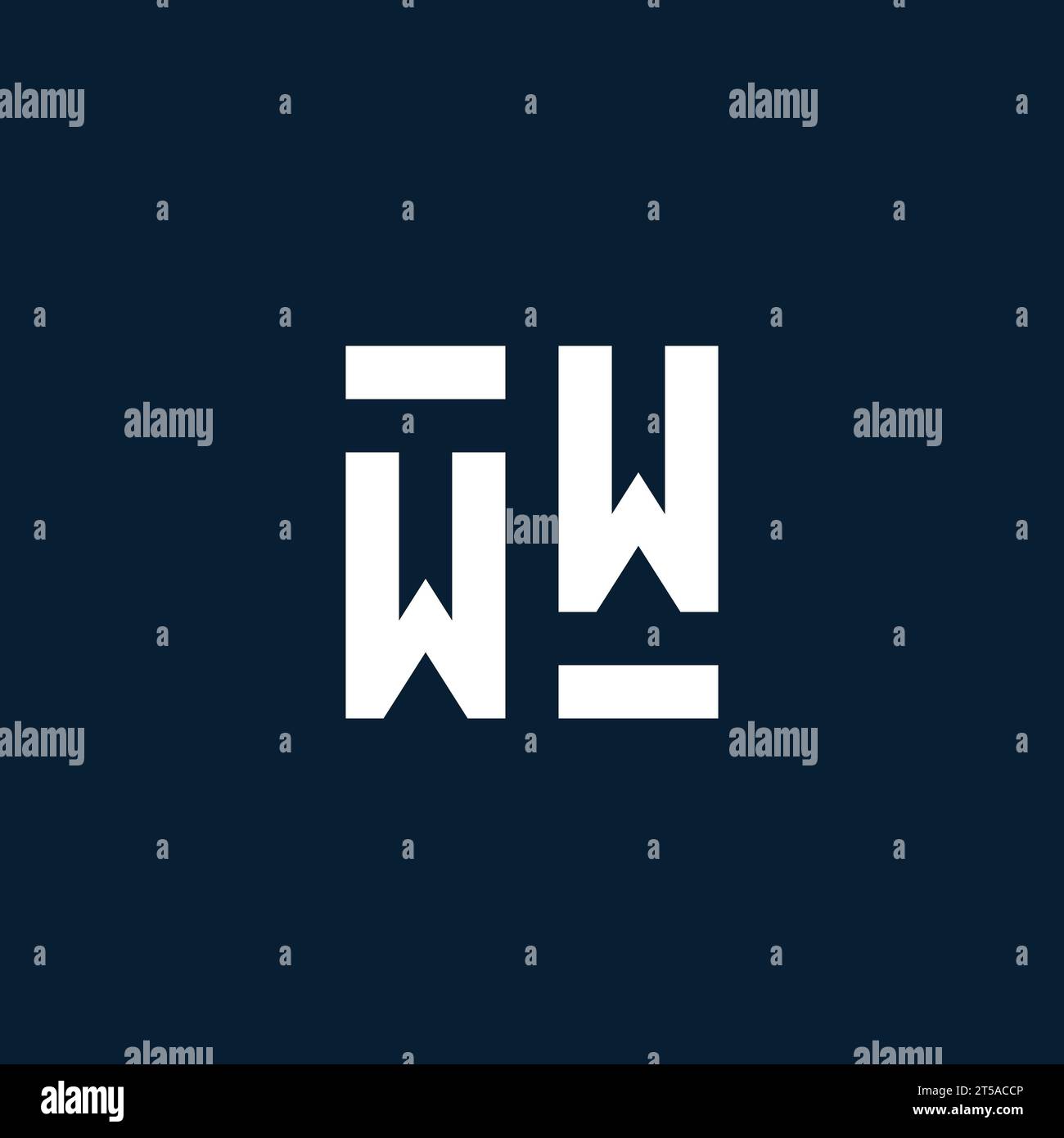 WW initial monogram logo with geometric style design ideas Stock Vector ...