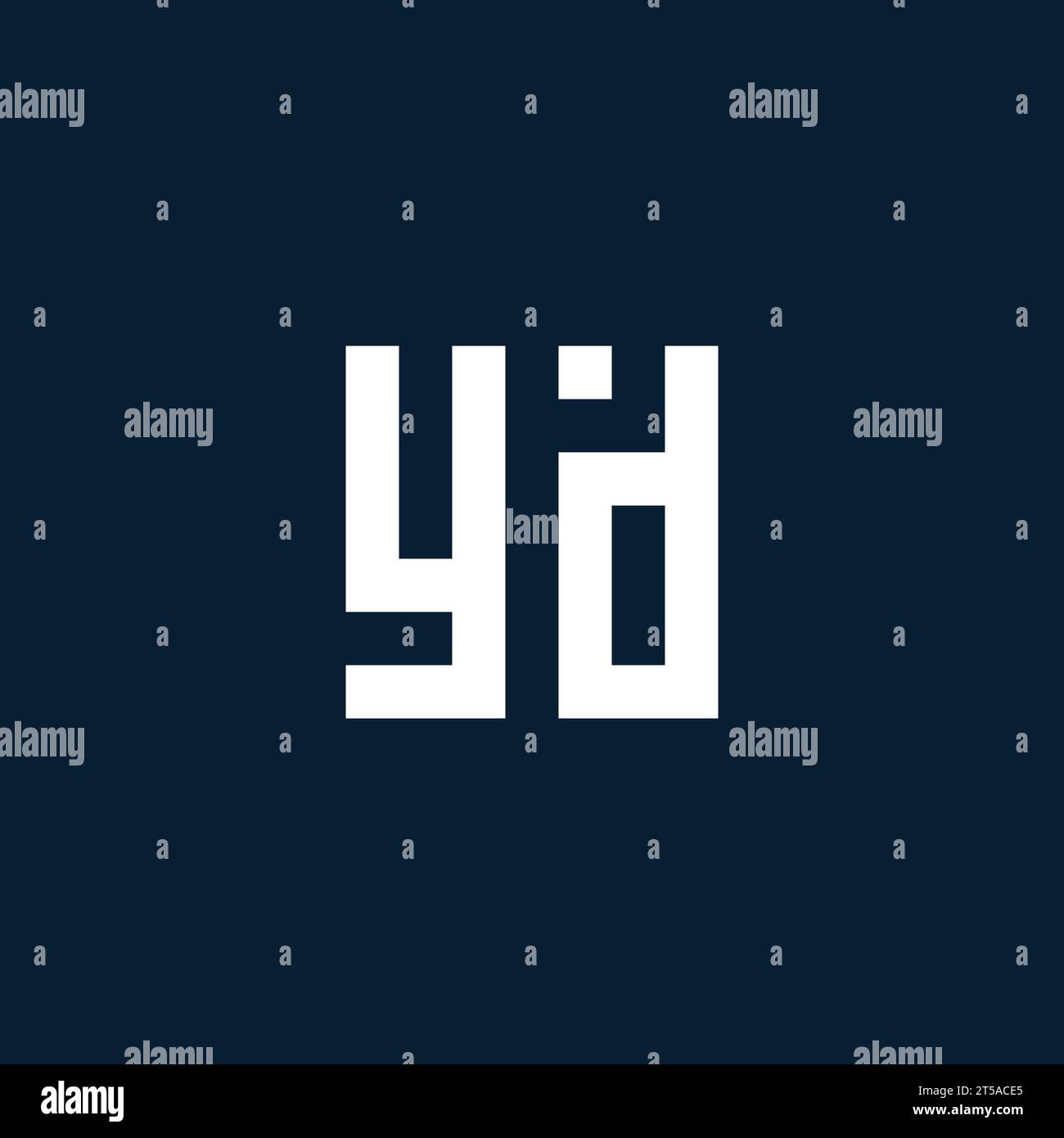 YD initial monogram logo with geometric style design ideas Stock Vector ...