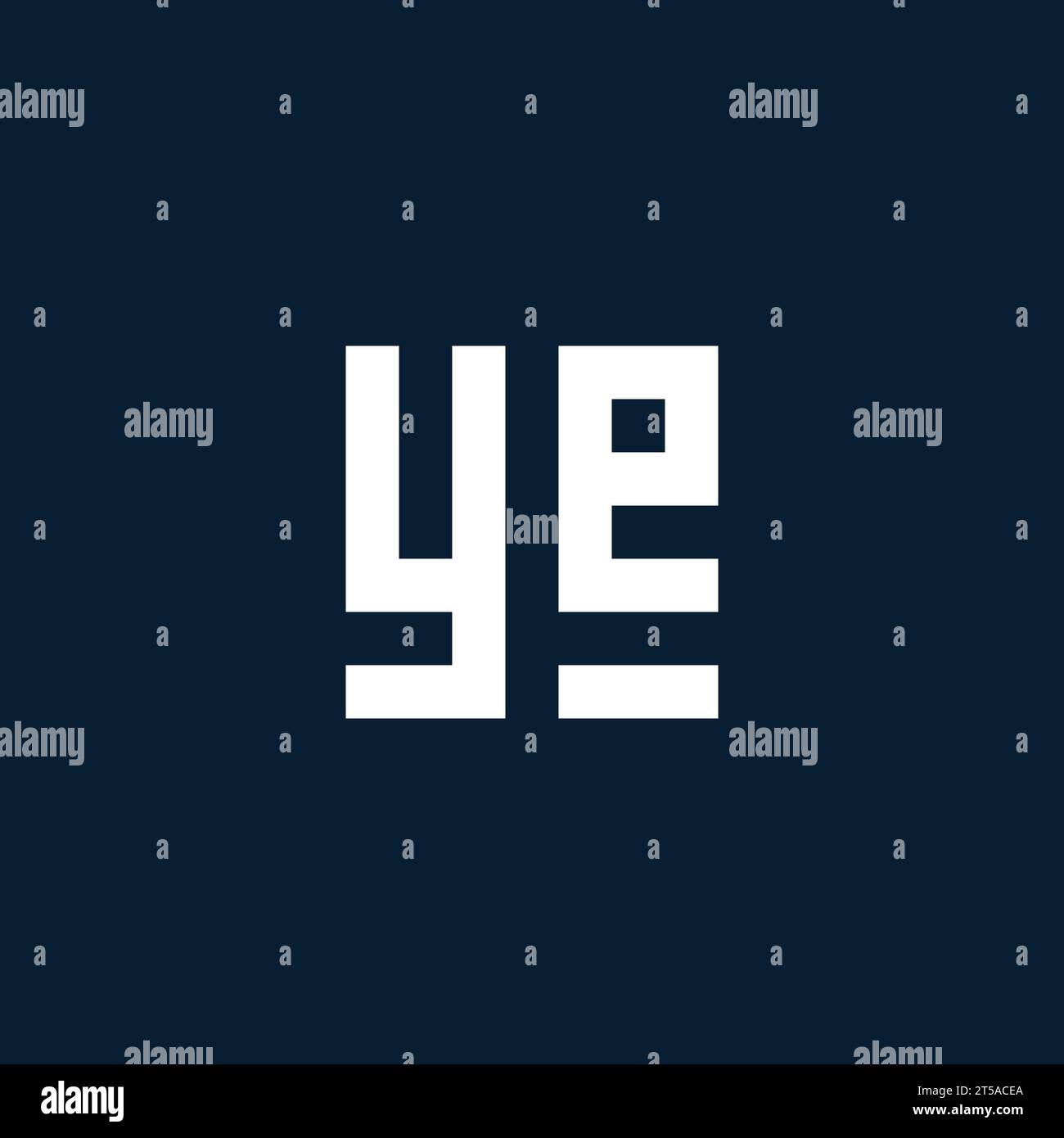 YE initial monogram logo with geometric style design ideas Stock Vector ...