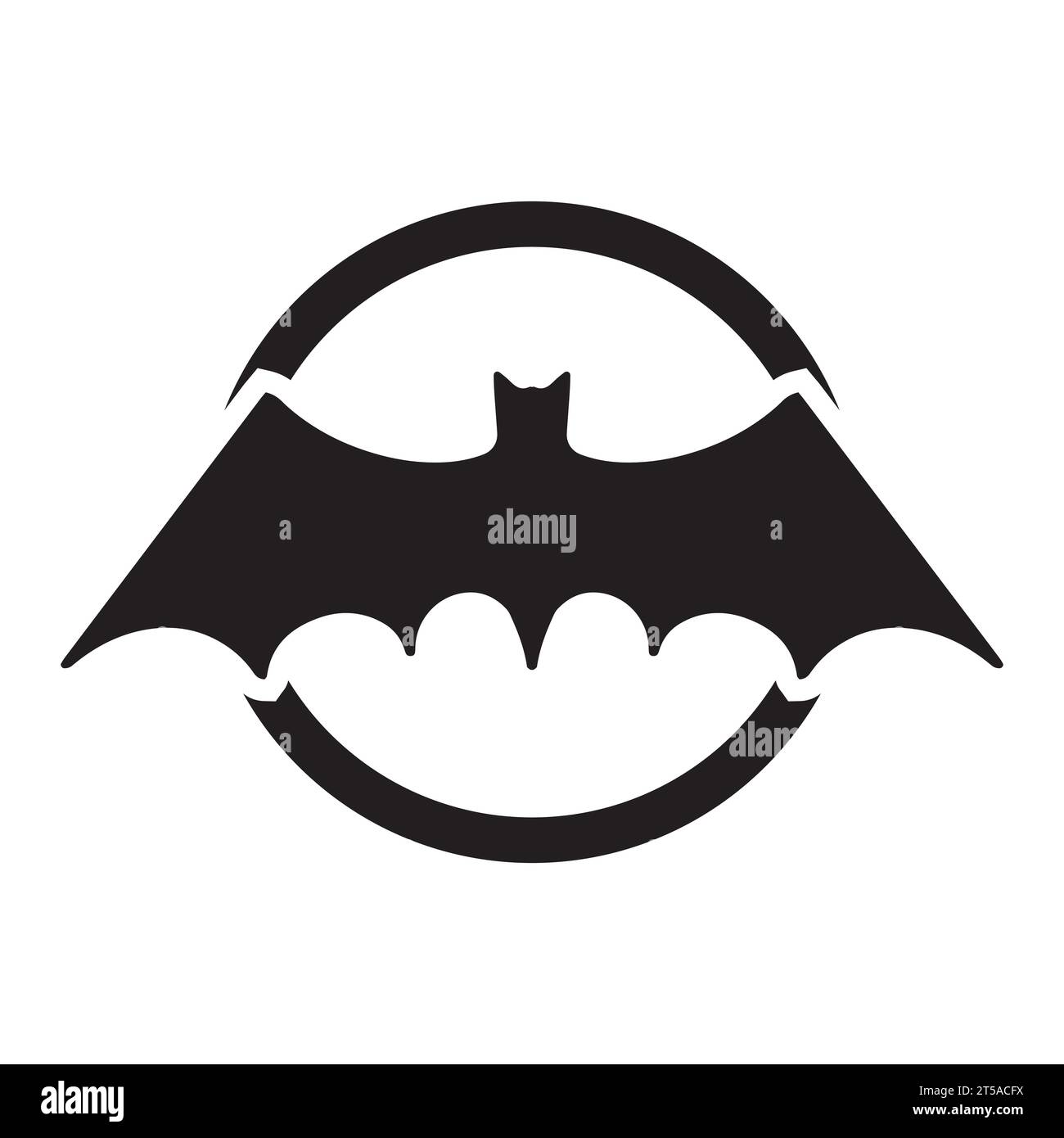 Bat wing logo vector element Stock Vector Image & Art - Alamy