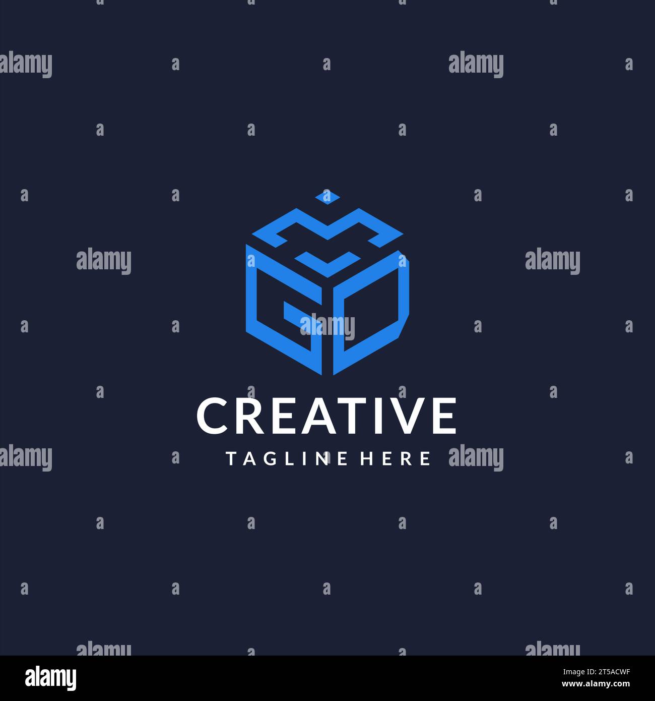 GD logo hexagon designs, best monogram initial logo with hexagonal shape design ideas ...