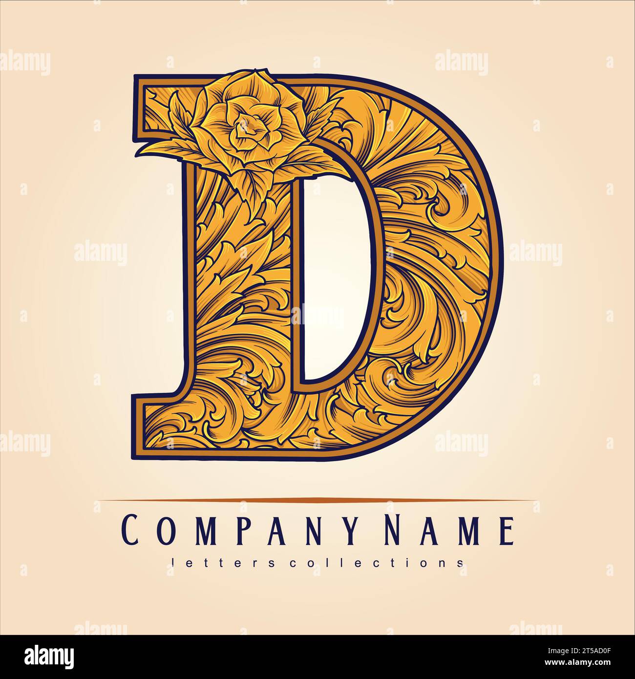 Letter d tattoo Cut Out Stock Images & Pictures - Alamy