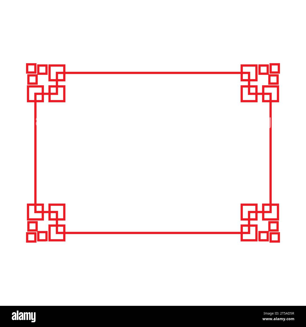 chinese border frame template Stock Vector Image & Art - Alamy