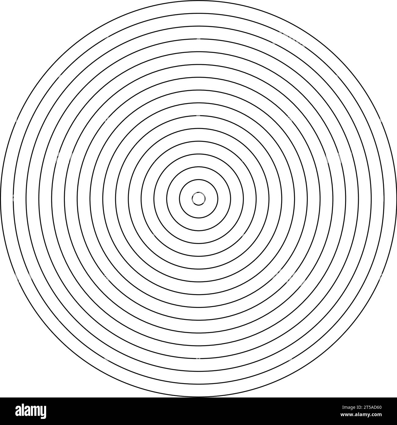 Concentric circle icon. Black and white circular rings. Sound wave ... Concentric circle icon. Black and white circular rings. Sound wave ...