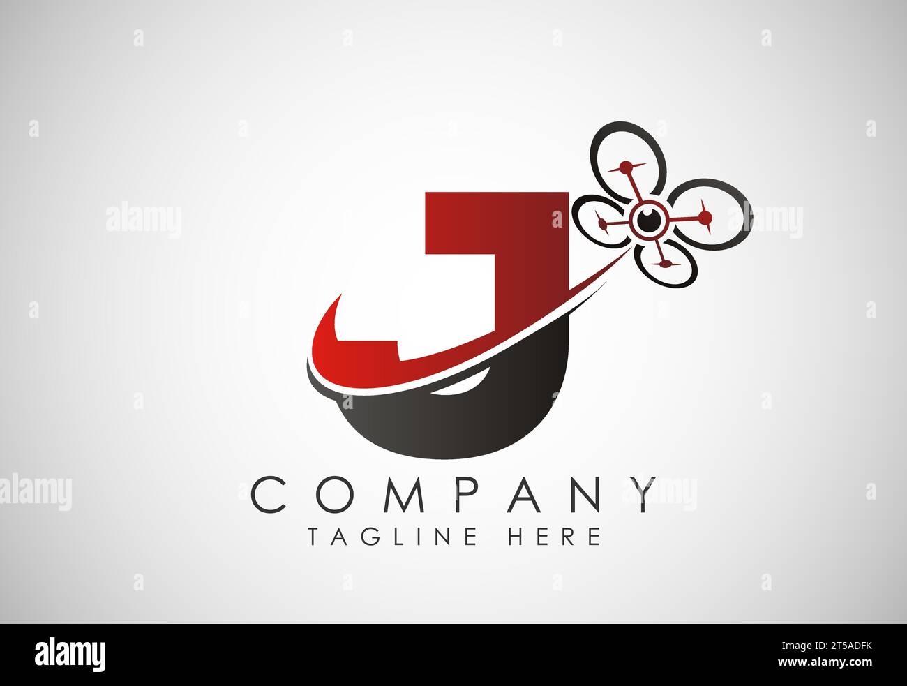 Letter drone logo design vector template. Drone technology logo sign ...