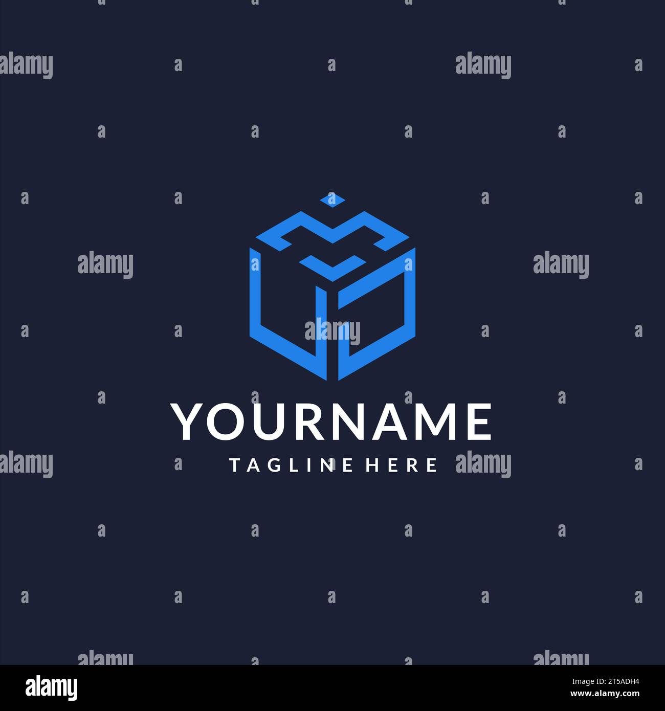 UJ logo hexagon designs, best monogram initial logo with hexagonal ...