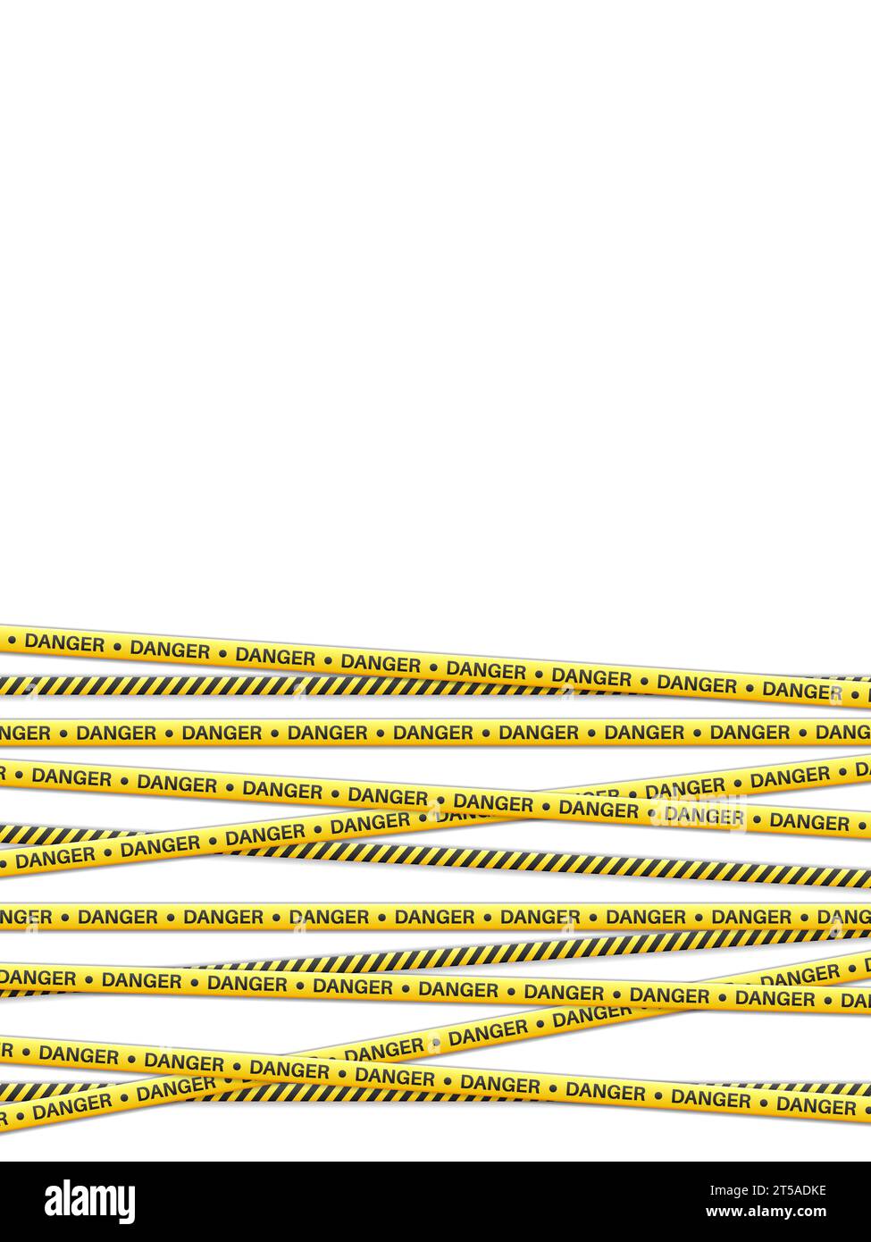 Danger tape on a white background. Vector illustration Stock Photo - Alamy