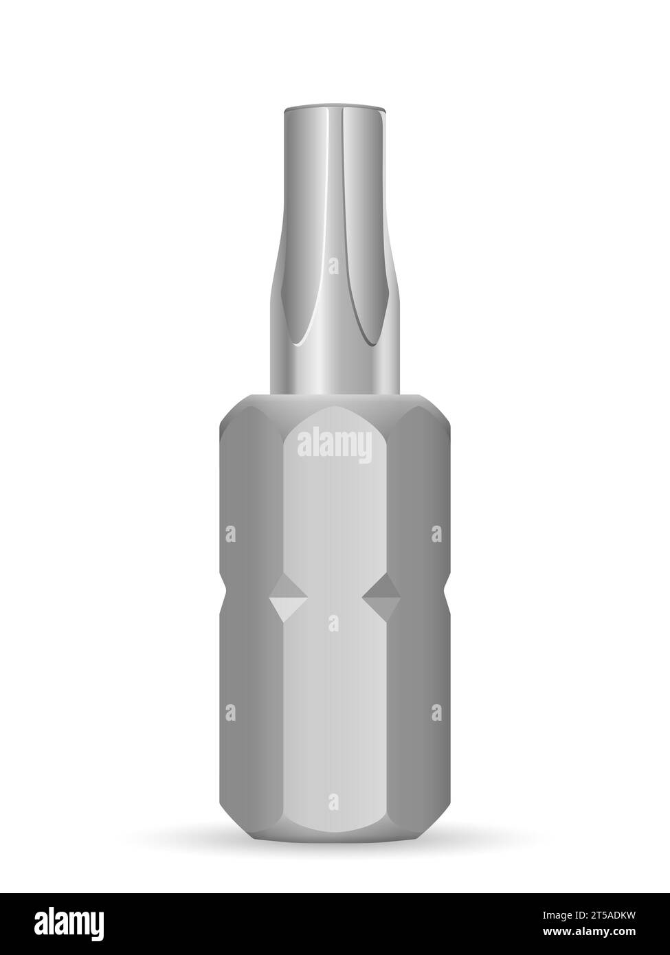Torx screwdriver bit on a white background. Vector illustration Stock ...