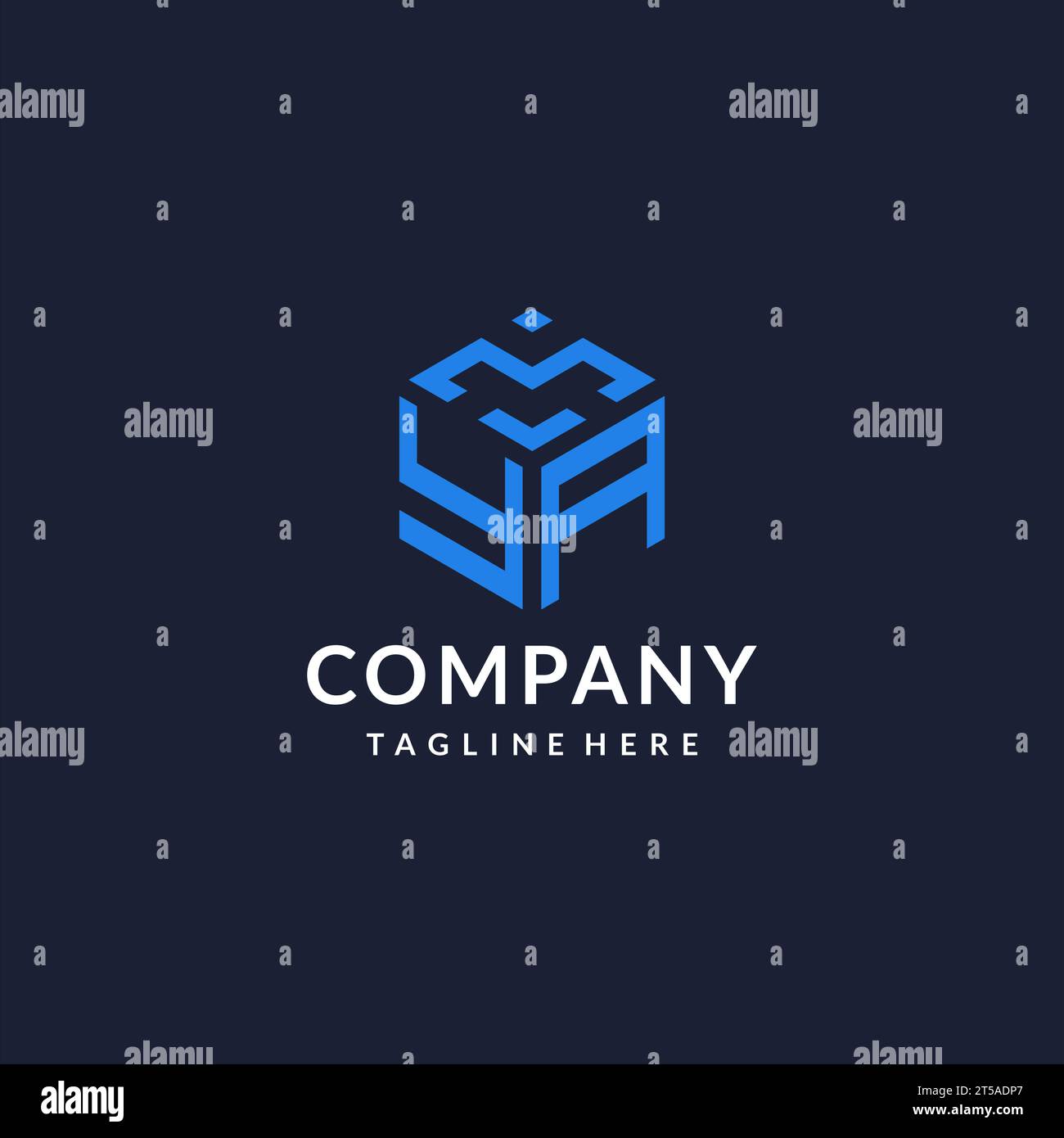 YA logo hexagon designs, best monogram initial logo with hexagonal ...