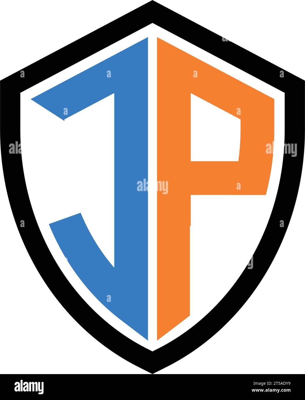 Pj minimal logo design Cut Out Stock Images & Pictures - Alamy