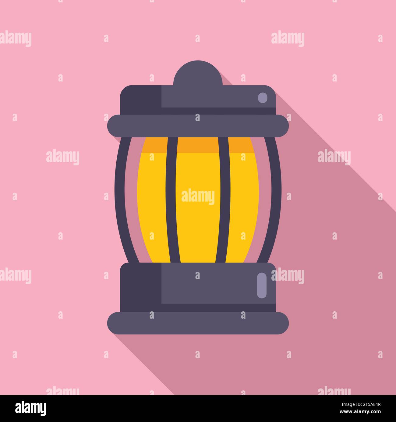Kerosene camping lamp icon flat vector. Chemical drop burner. Gasoline ...