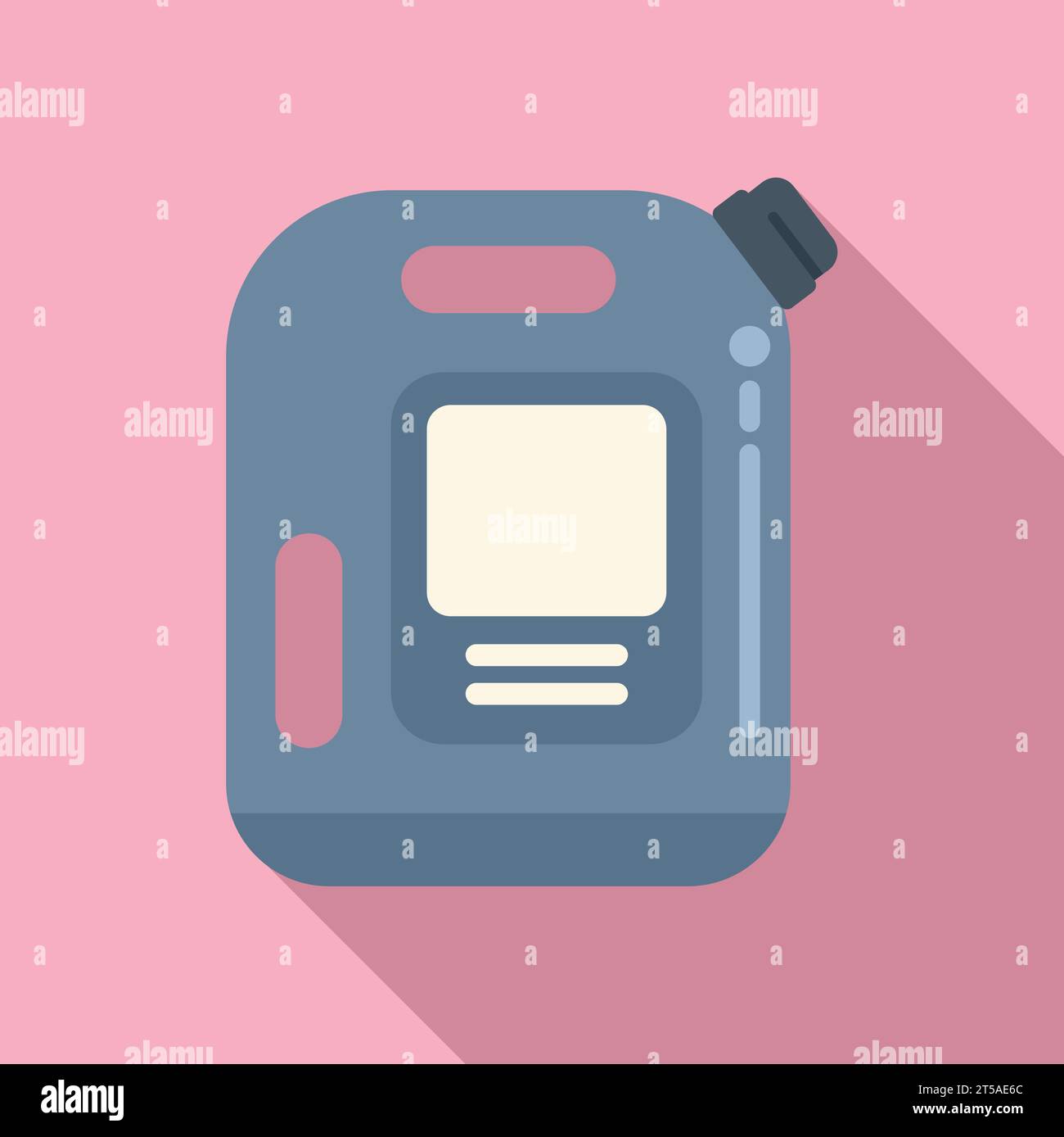 Portable kerosene canister icon flat vector. Chemical heating tank ...