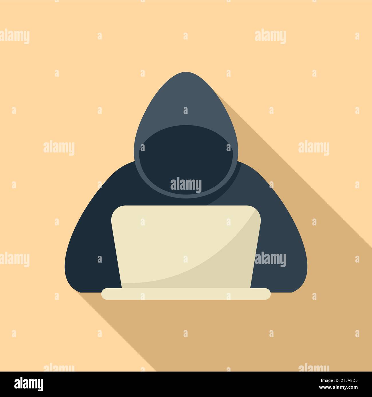 Anonymous hacker icon flat vector. Mark had person. Head people avatar Stock Vector Image & Art ...
