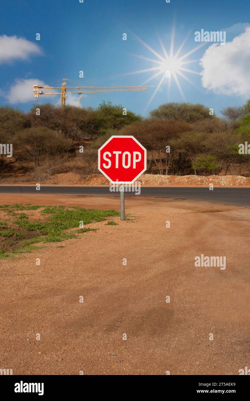 Crane safety sign hi-res stock photography and images - Alamy