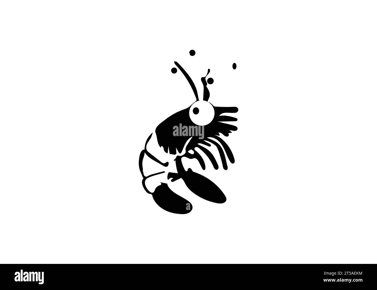 minimal style Amano Shrimp icon illustration design Stock Vector Image ...