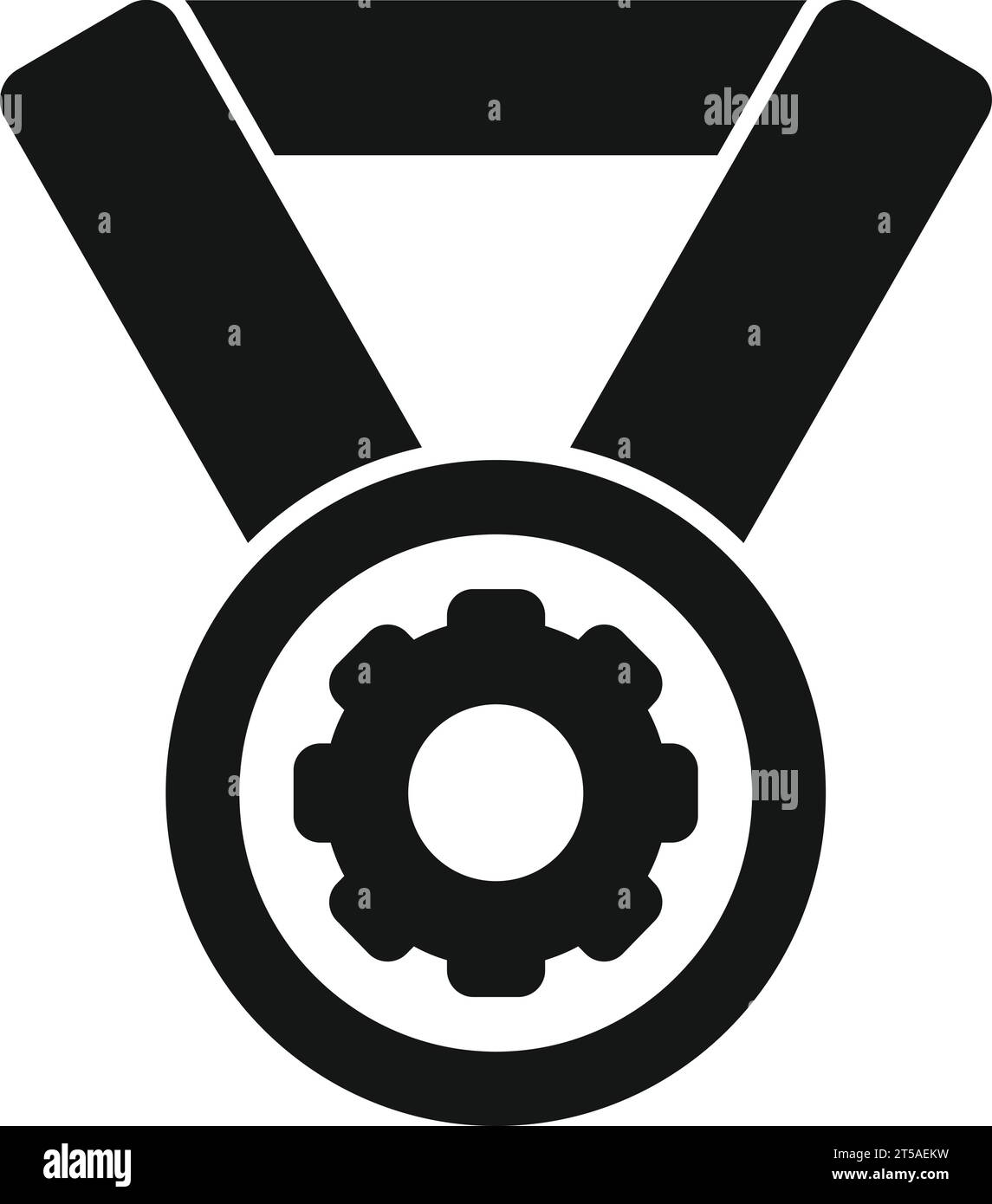 Self realization medal icon simple vector. Leader business. People ...