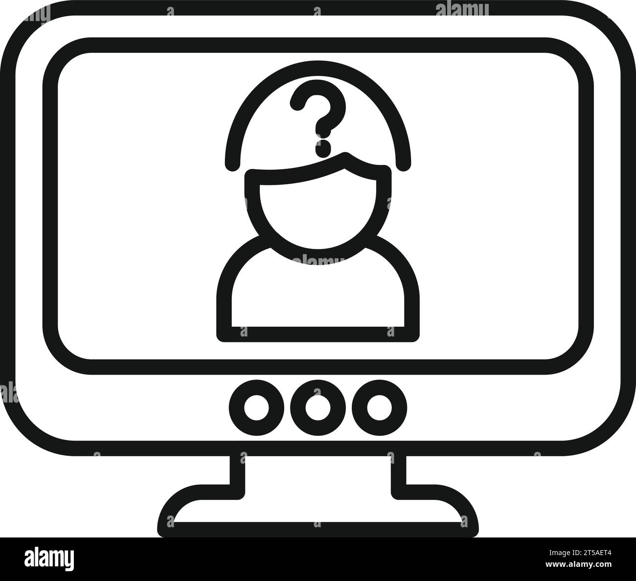 Anonymous Monitor Face Icon Outline Vector Avatar Face Agent Thief Stock Vector Image And Art