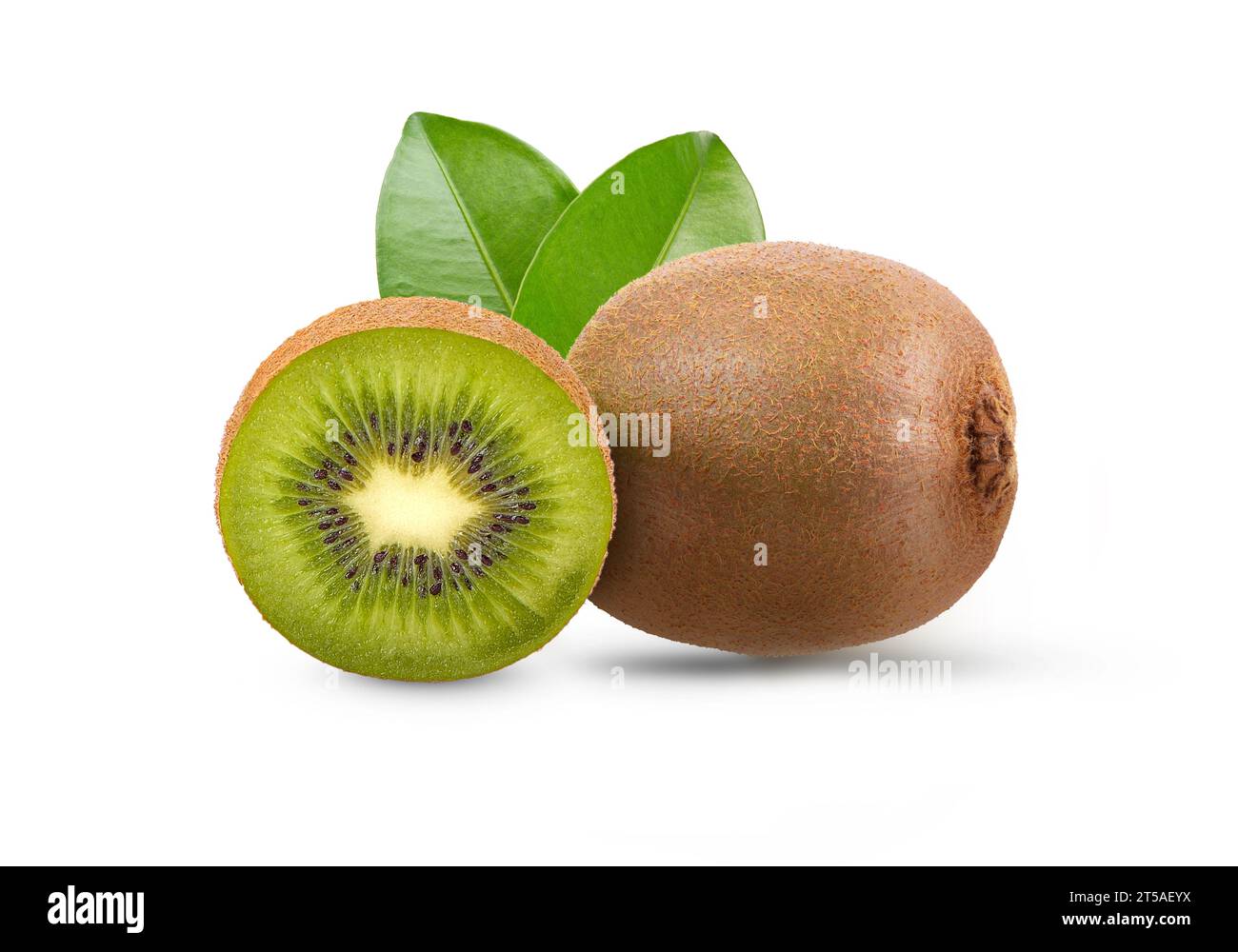 Ripe kiwi fruit whole Cut Out Stock Images & Pictures - Alamy