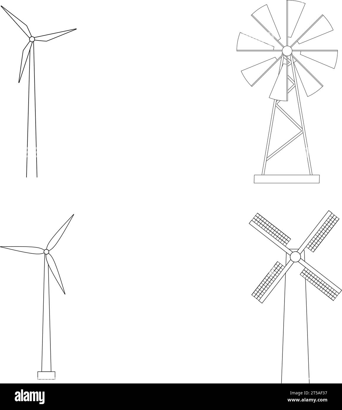 Modern windmill energy Black and White Stock Photos & Images - Alamy