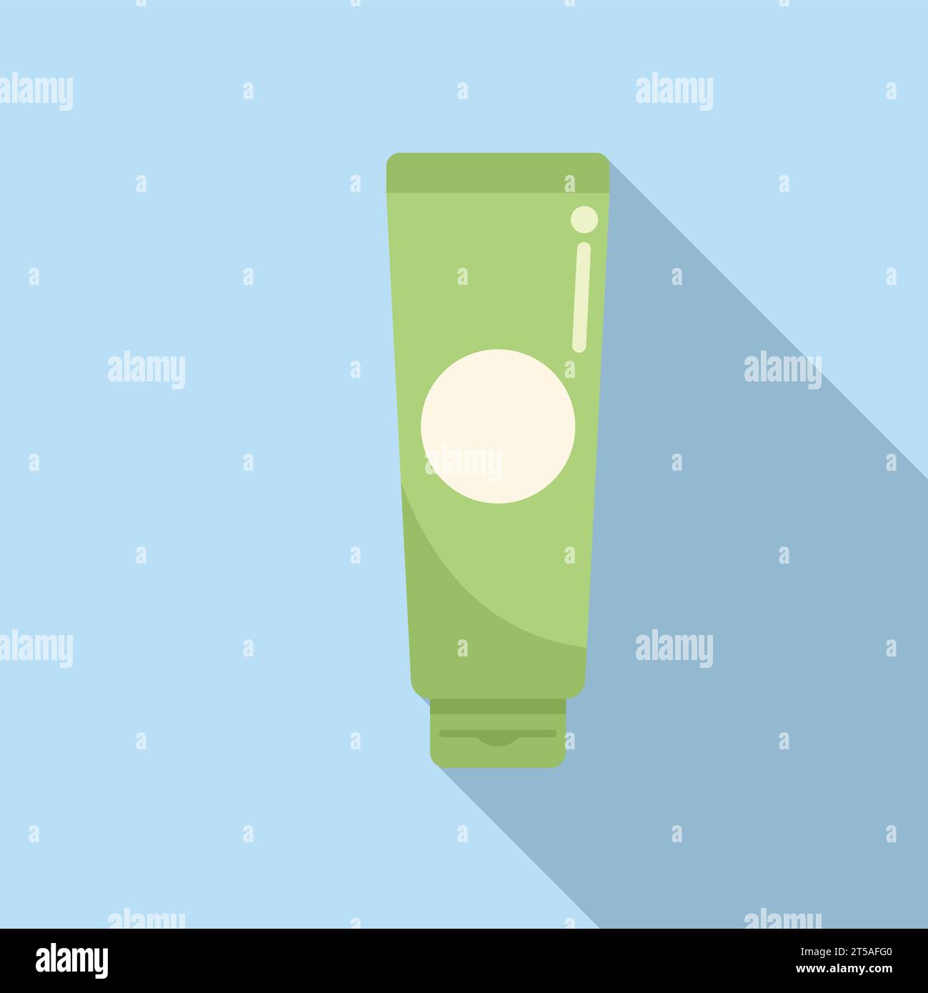 Wasabi food tube icon flat vector. Stem culture food. Healthy herb ...