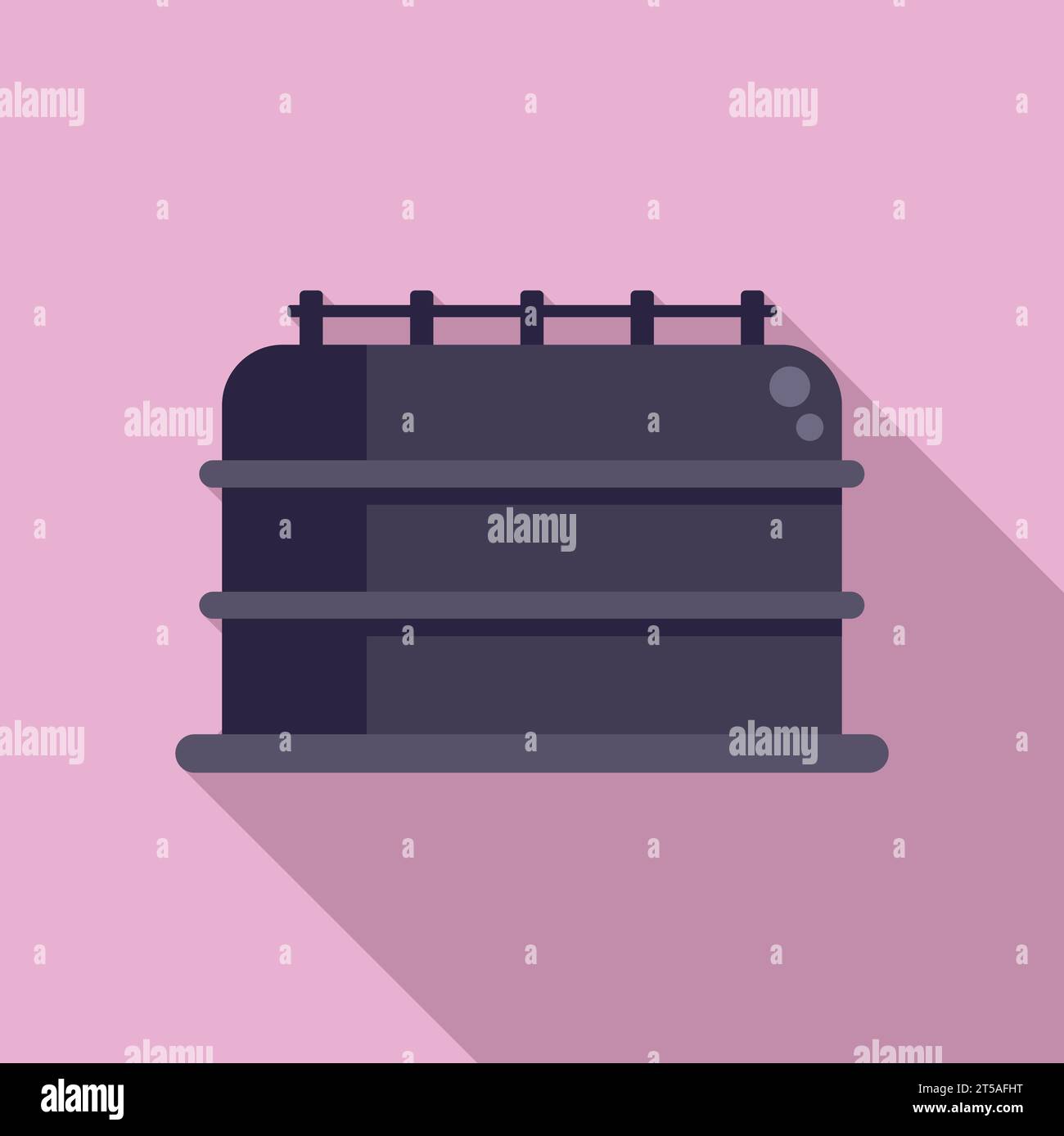 Kerosene tank reserve icon flat vector. Station barrel tank. Drop ...