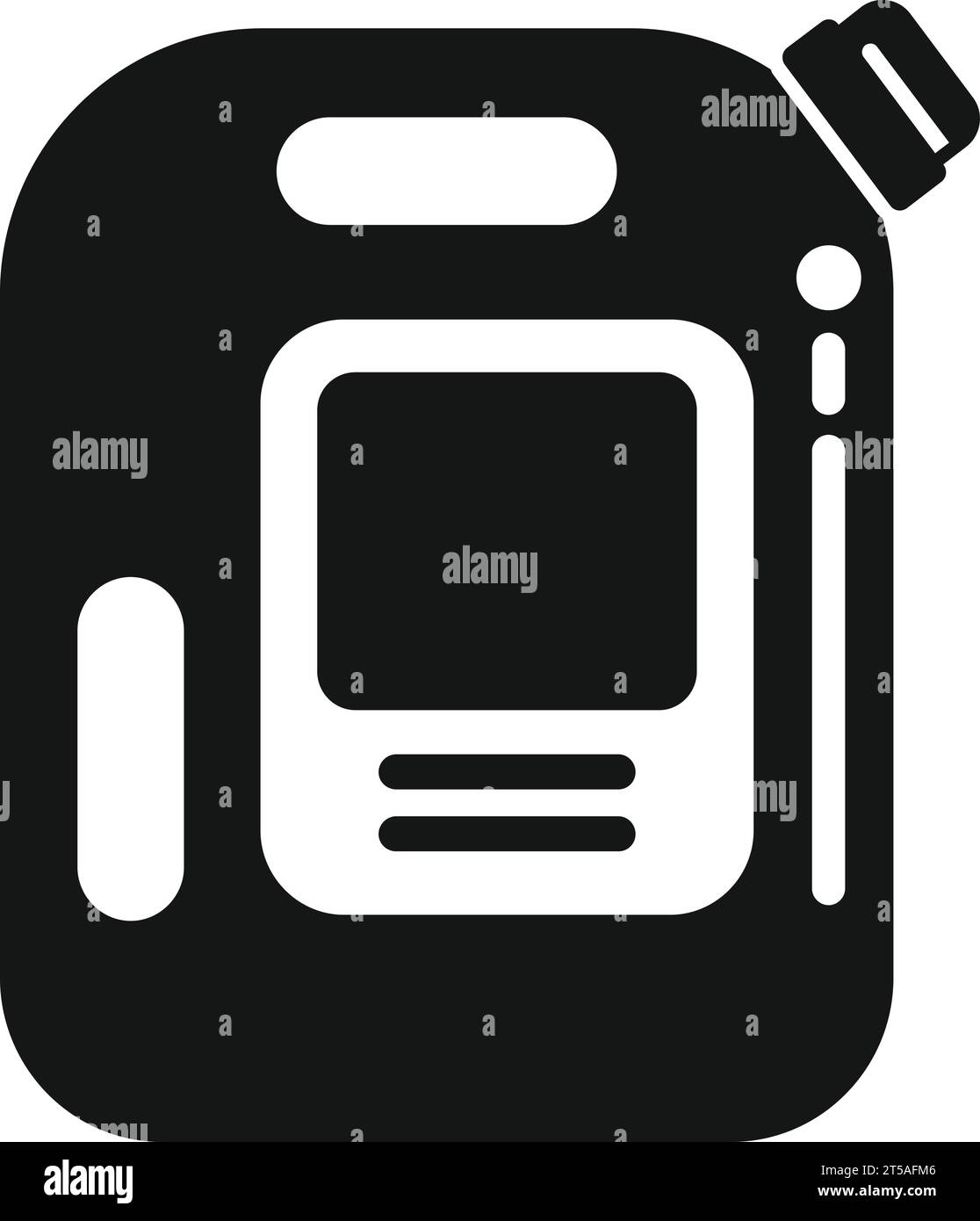 Portable kerosene canister icon simple vector. Chemical heating tank ...