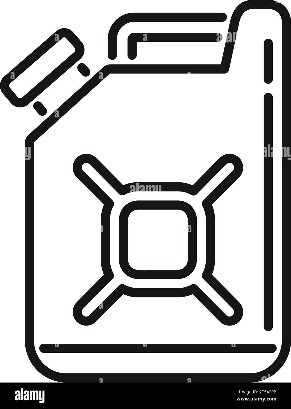 Metal kerosene canister icon outline vector. Camp handle pot. Refill ...