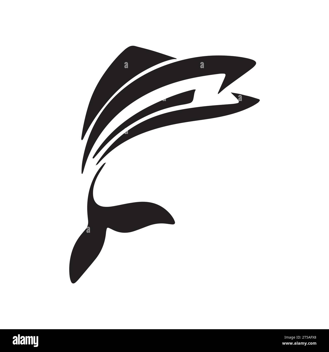 Fish abstract icon design logo template,Creative vector symbol of ...