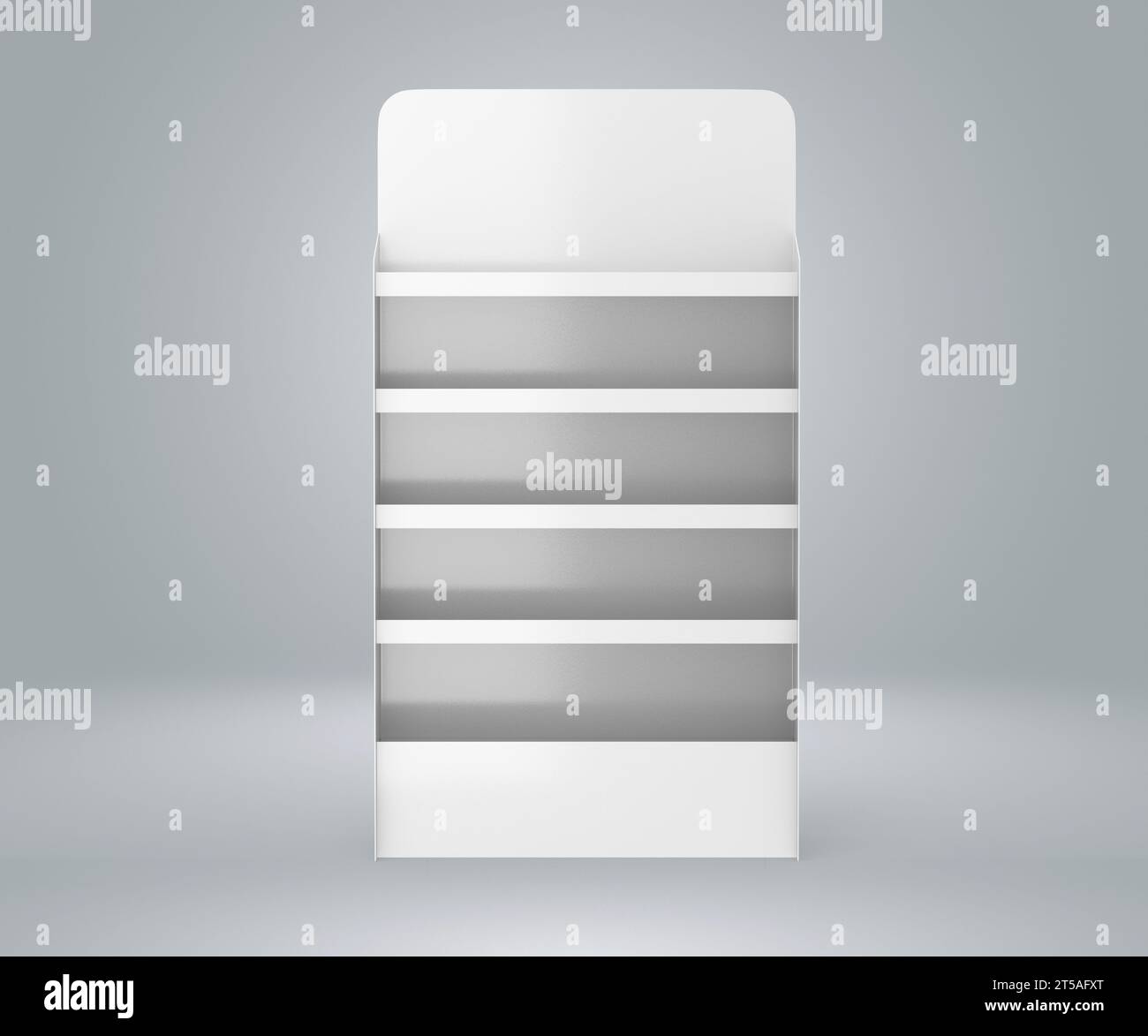 Simple product display rack with header. 3d rendering Stock Photo - Alamy