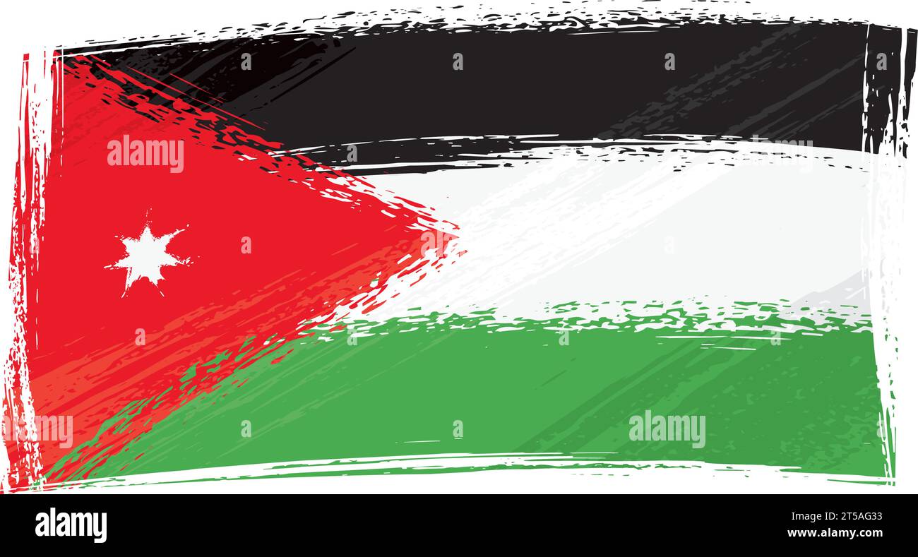 Jordan jordan flag Stock Vector Images - Alamy