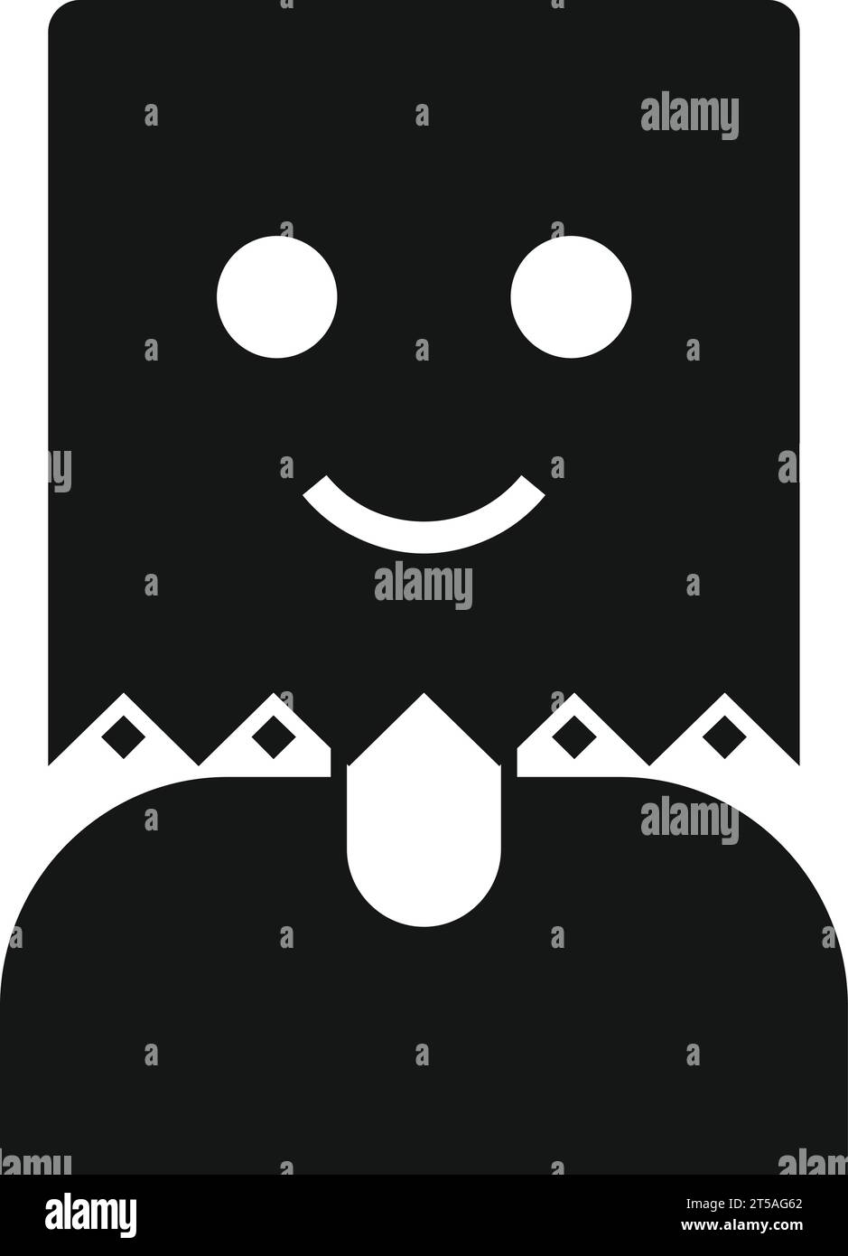 Anonymous packet face icon simple vector. Human customer job. Business ...