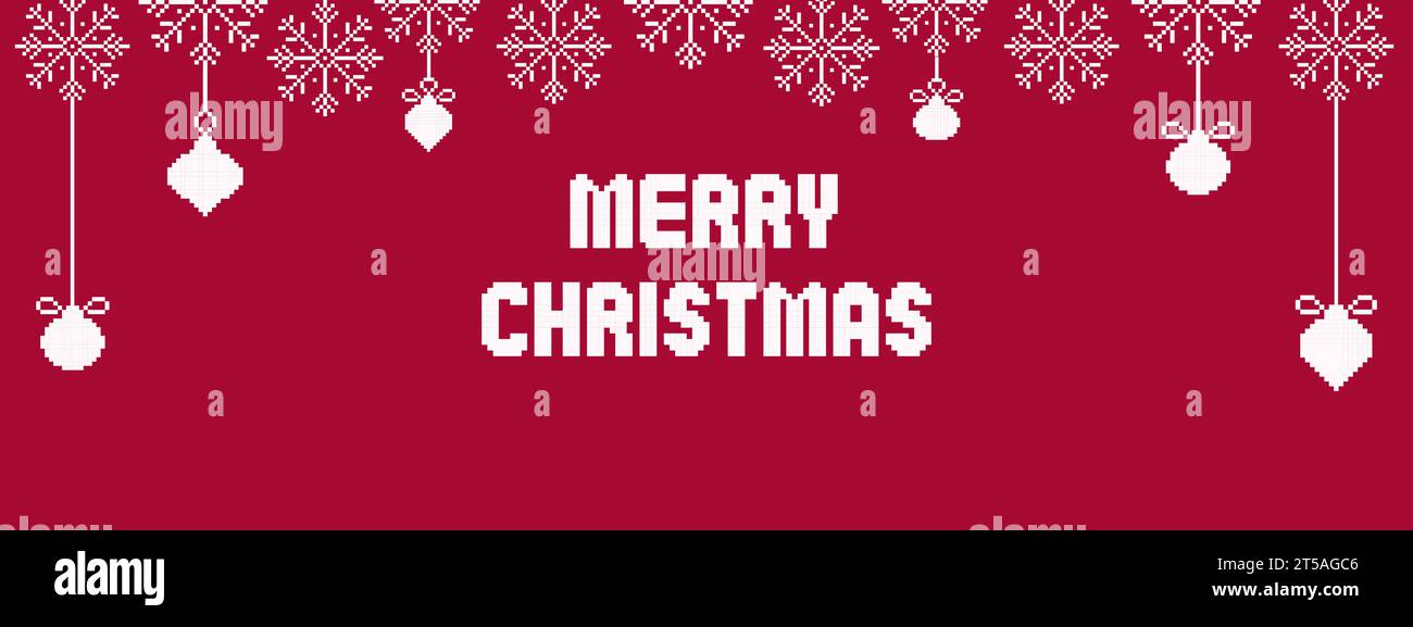 Pixel snowflakes christmas winter Stock Vector Images - Alamy