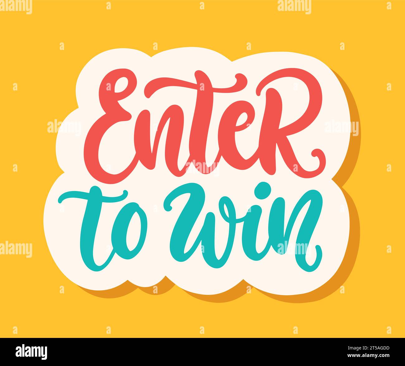 Enter win text written hi-res stock photography and images - Alamy