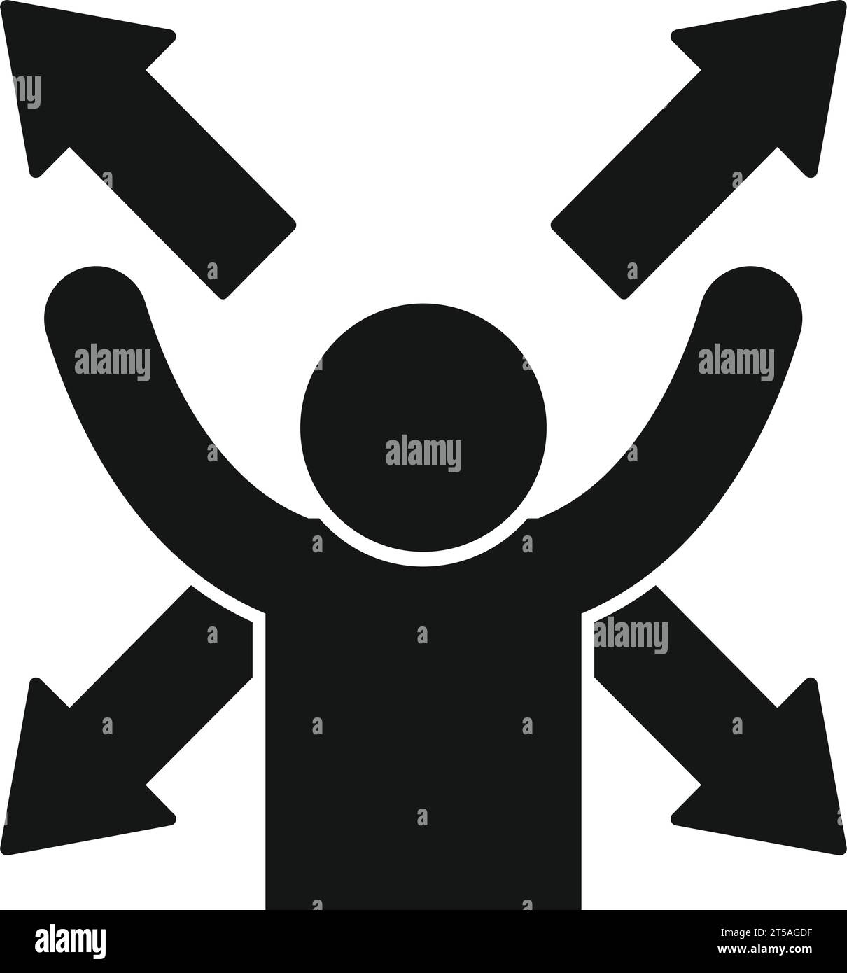 Human best realization icon simple vector. Human balance. Challenge ...