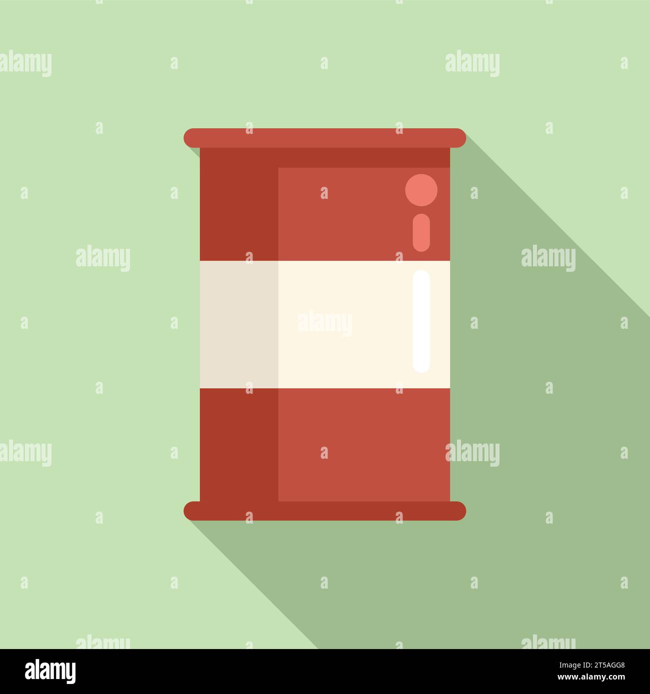 Kerosene metal barrel icon flat vector. Camp metal tank. Petrol energy ...