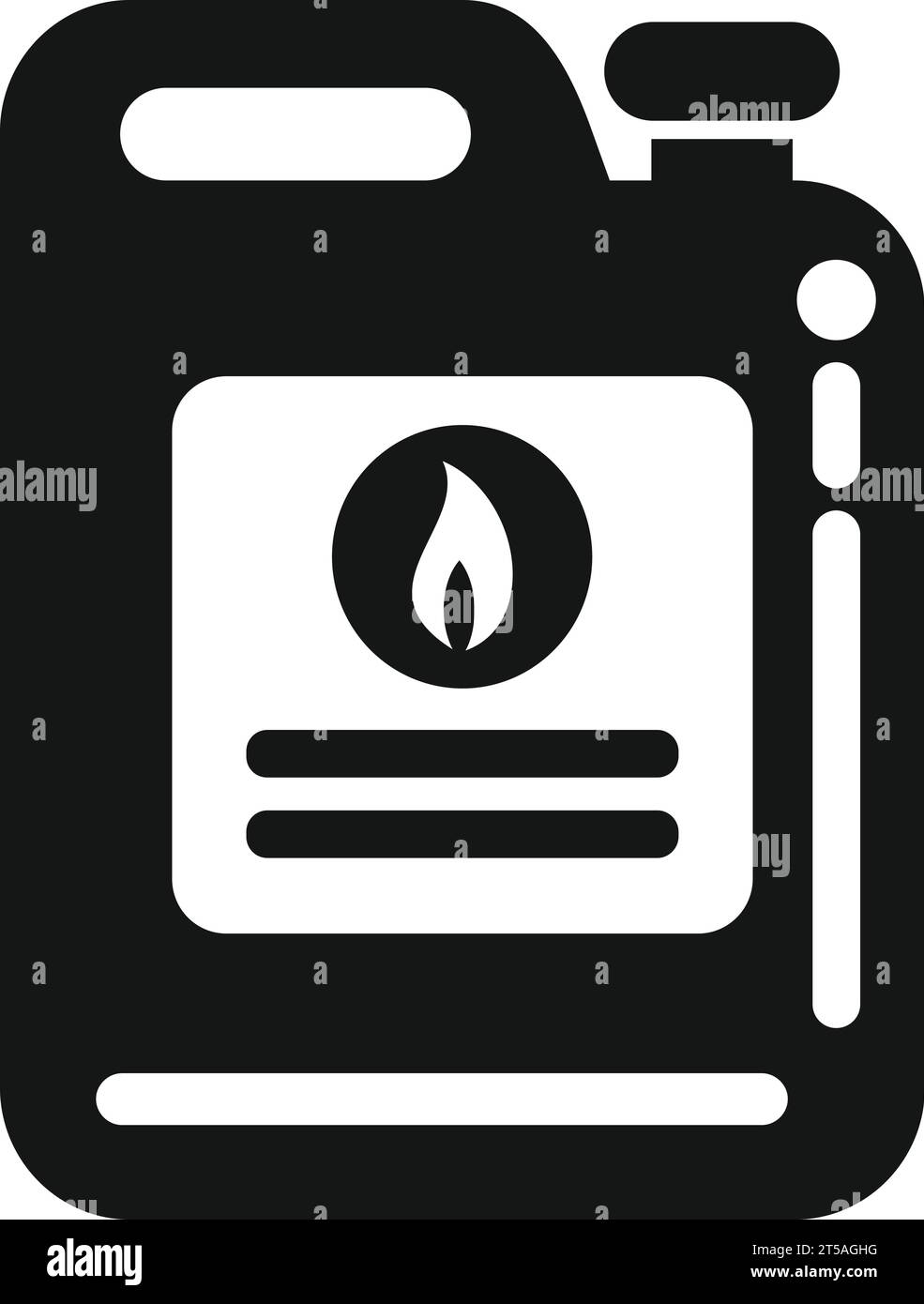 New label kerosene canister icon simple vector. Camp lamp oil. Gasoline ...