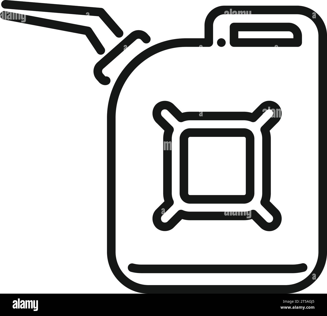 Vehicle kerosene canister icon outline vector. Petrol handle equipment ...