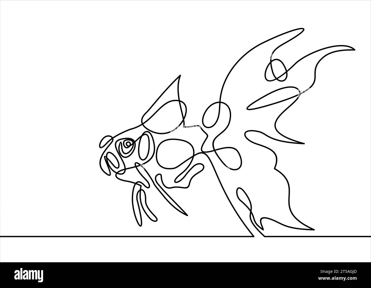 fish vector-continuous line drawing.Vector illustration Stock Vector ... fish vector-continuous line drawing.Vector illustration Stock Vector ...
