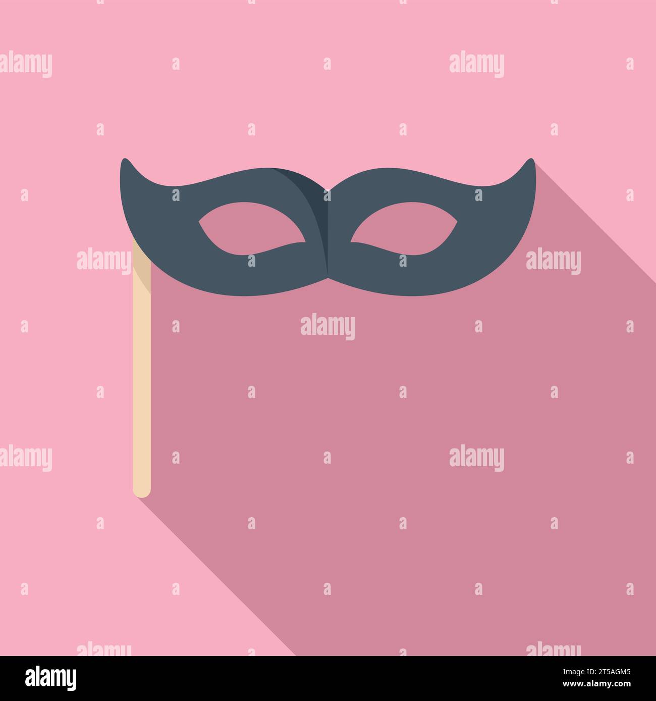 Anonymous eyes mask icon flat vector. Avatar face. Work office job ...